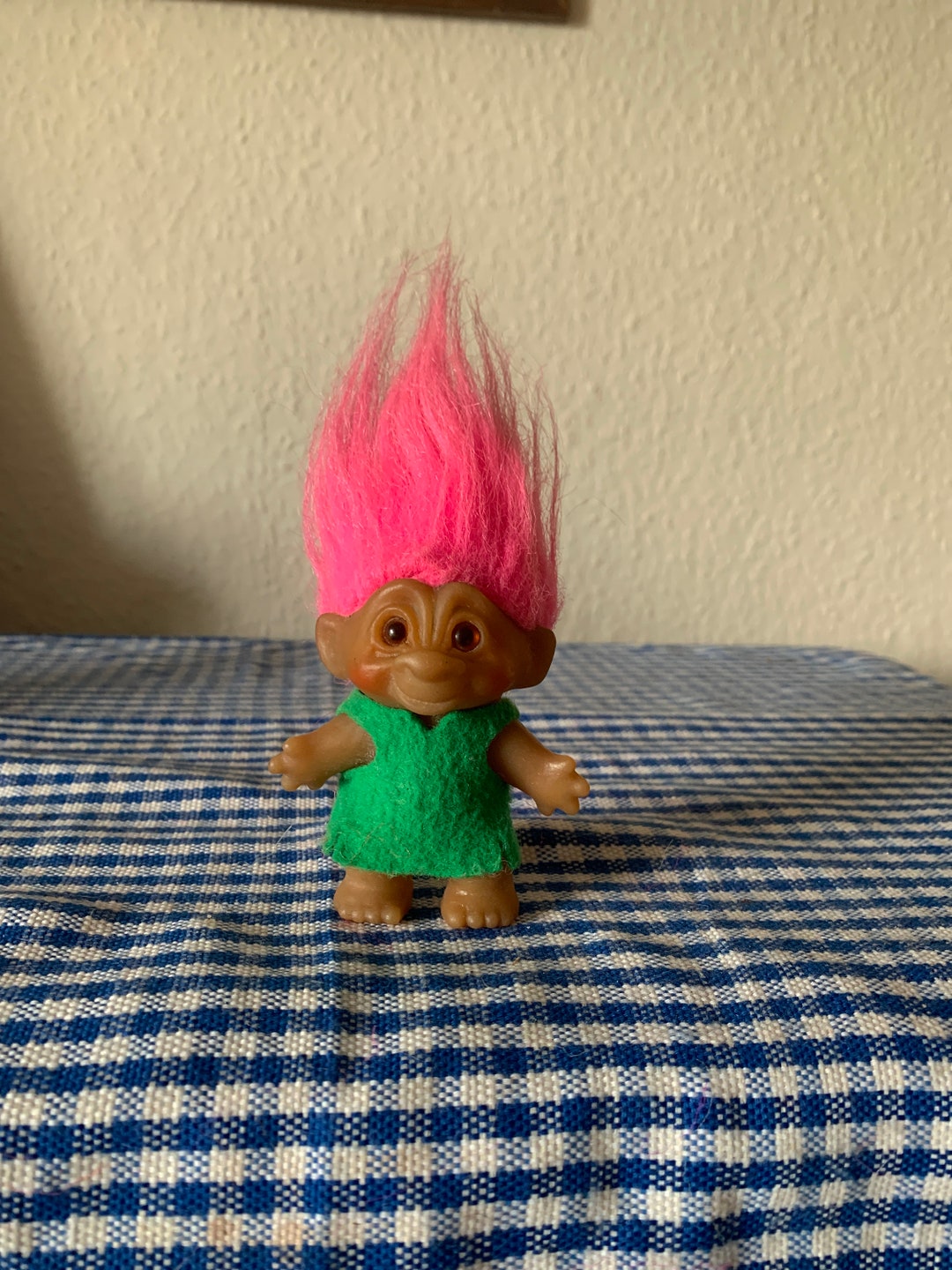 Vintage, 1986, 1980s, Small, DAM, Pink Hair, Troll, Doll, Figure, in ...