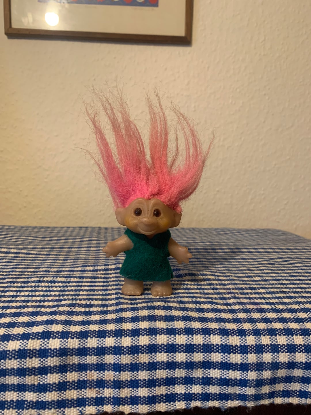 Vintage, 1986, 1980s, Small, DAM, Pink Hair, Troll, Doll, Figure, in ...