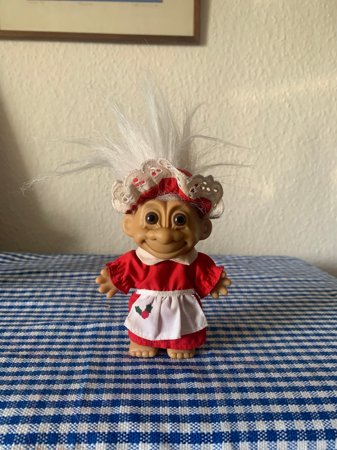 Vintage, 1980s, 1990s, Russ, White Hair, Troll, Doll, Figure, In ...