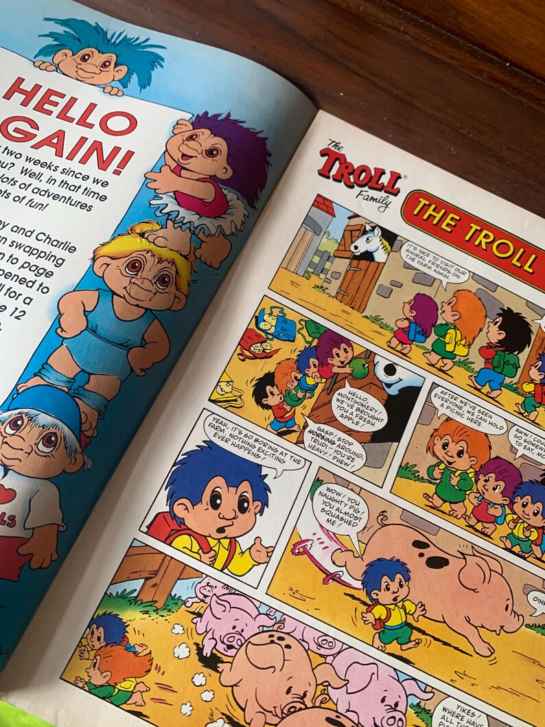 Rare, Vintage, 1990s, 1993, the Trolls, Magazine, Activity, Comic, Book ...