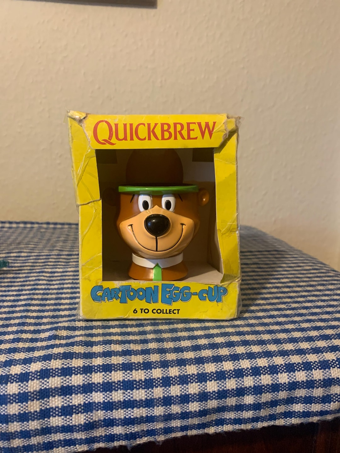 Vintage, 1995, Quickbrew, Yogi Bear, Plastic, Egg Cup, Retro ...