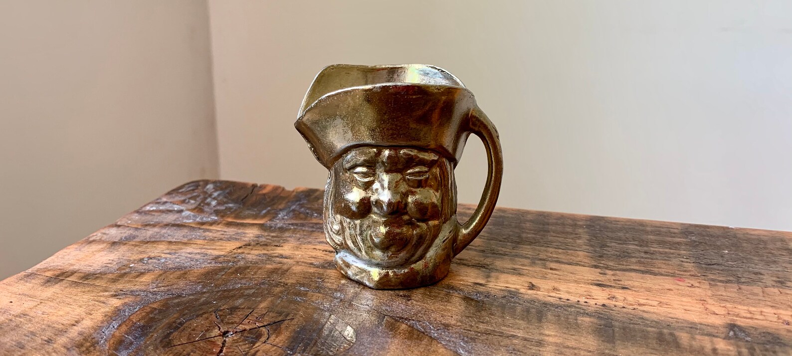 Vintage, Brass, Miniature, Toby Jug, Character, Figurine, Collectible ...