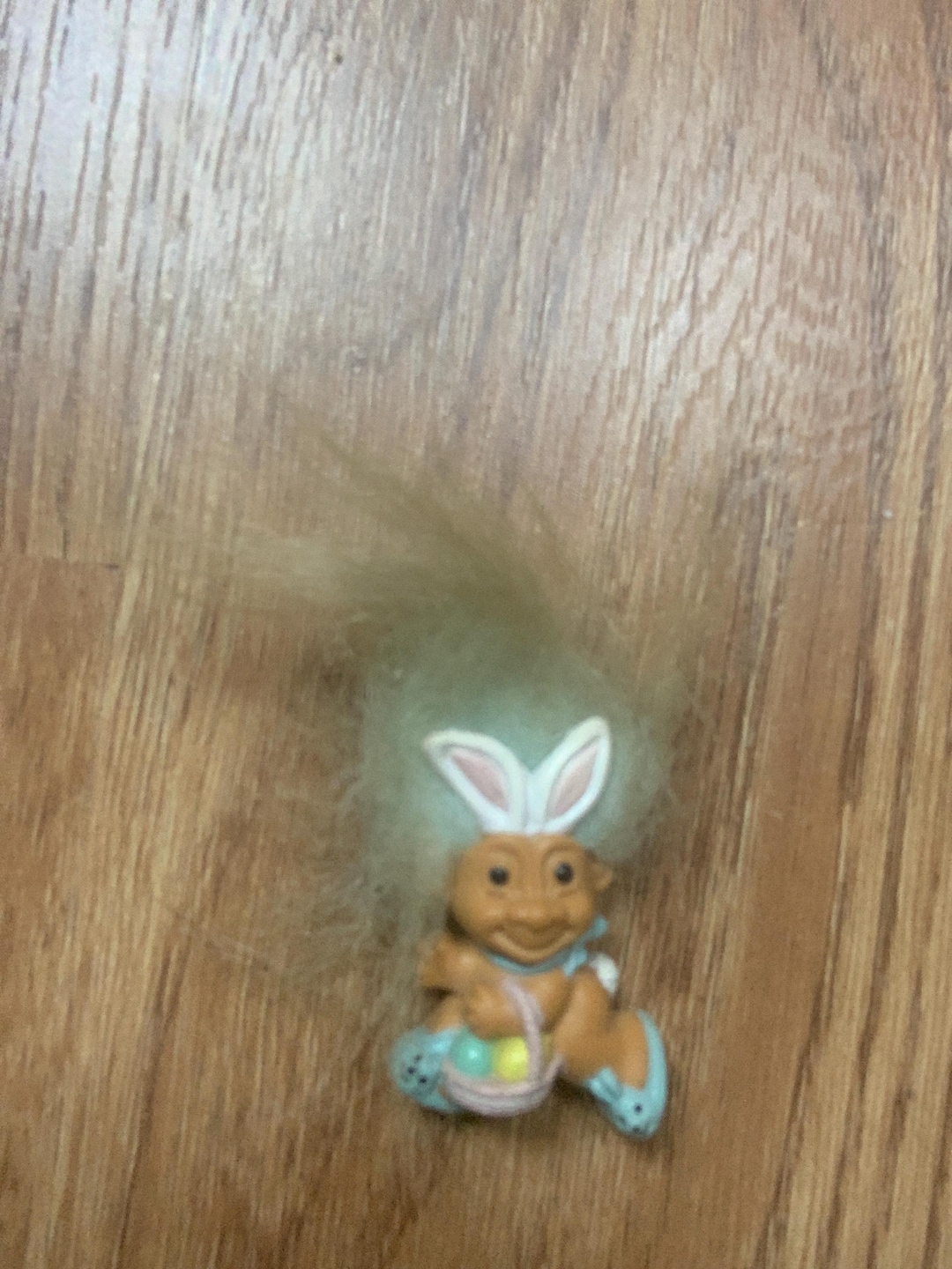 Rare, Vintage, 1980s, 1990s, Blue Hair, Plastic, Troll, Doll, Easter ...