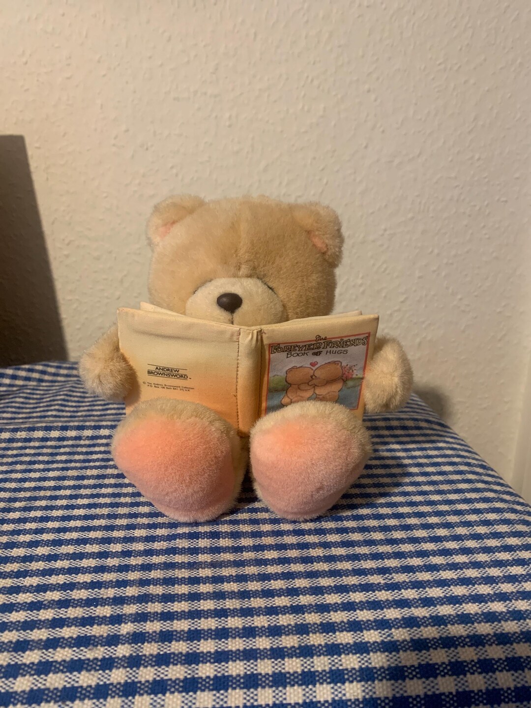 Vintage, Forever Friends, Teddy Bear, With Book of Hugs, Soft Toy ...