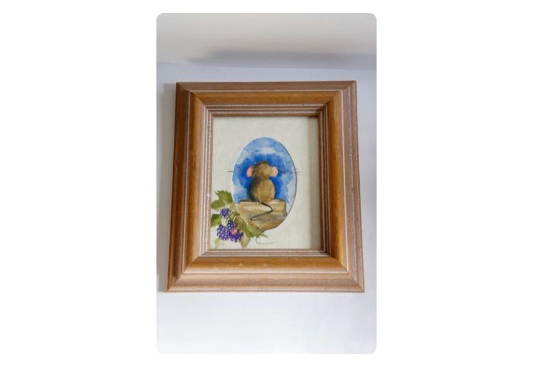 Vintage, Milkwood Designs, Lynda Thompson, Small, Framed, Original ...