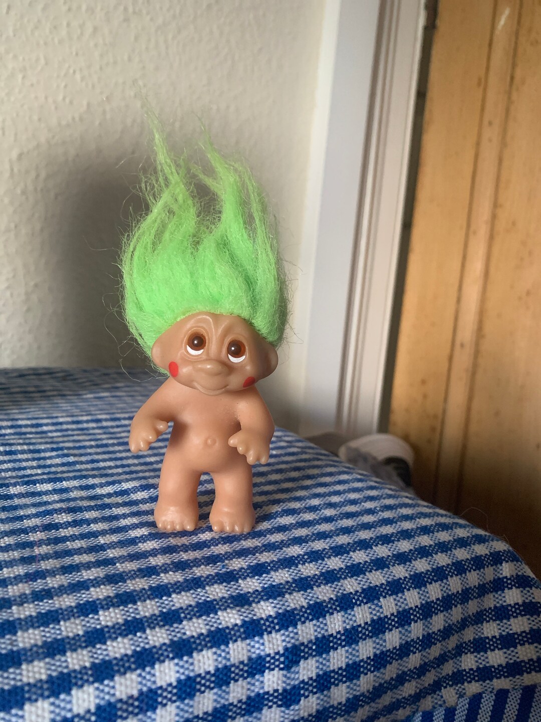 Vintage, 1986, 1980s, Small, DAM, Green Hair, Troll, Doll, Figure ...
