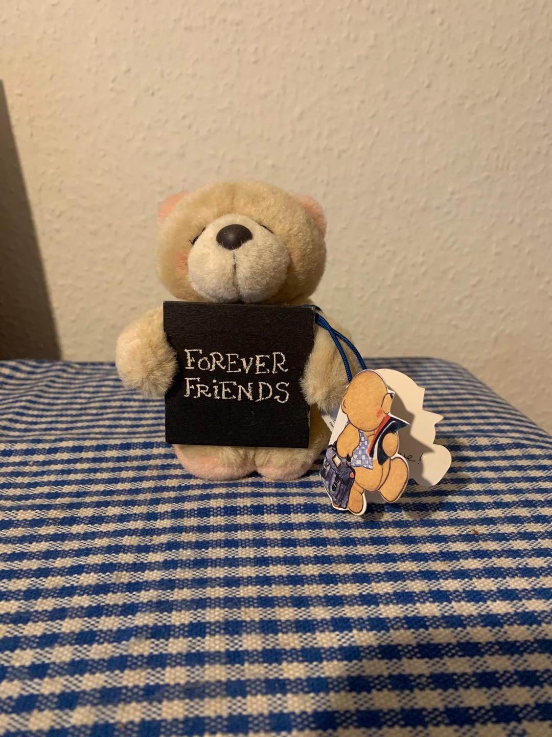 Vintage, Forever Friends, Small, Teddy Bear, With Sign, Soft Toy, Plush ...
