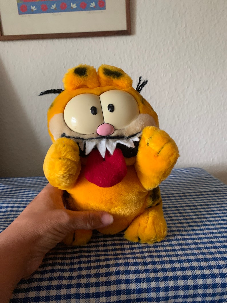 Vintage, 1980s, United Feature Syndicate, 9 Inch, Garfield, Cat, Scary ...