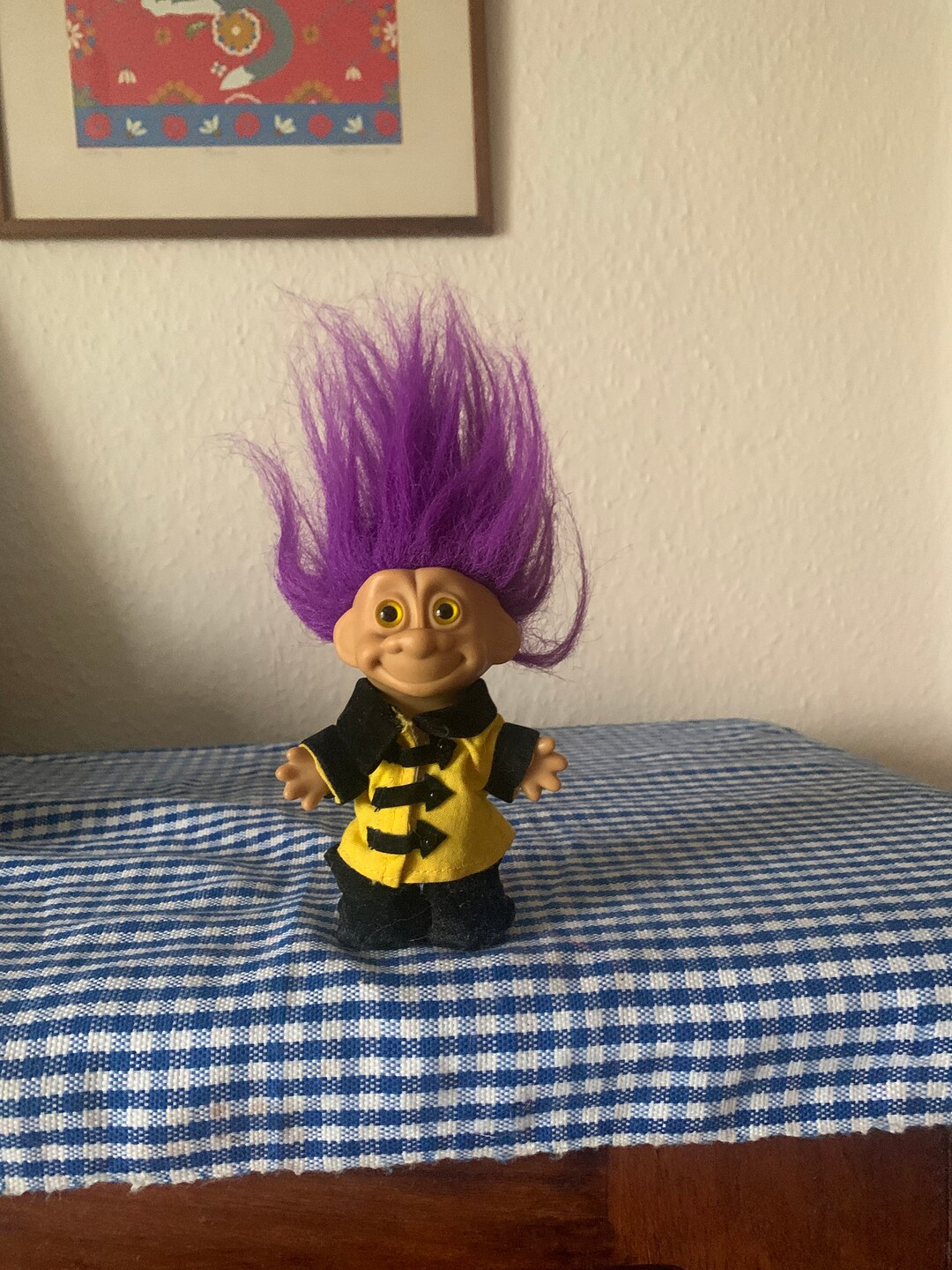 Vintage, 1998, 1990s, Trollkins, Purple Hair, Troll, Doll, Figure, In ...