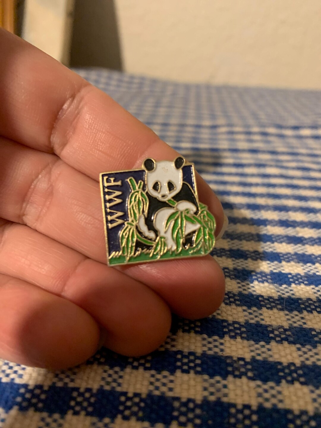 Vintage, 1980s, WWF, Panda Bear, Metal, Enamel, Pin Badge, Brooch ...