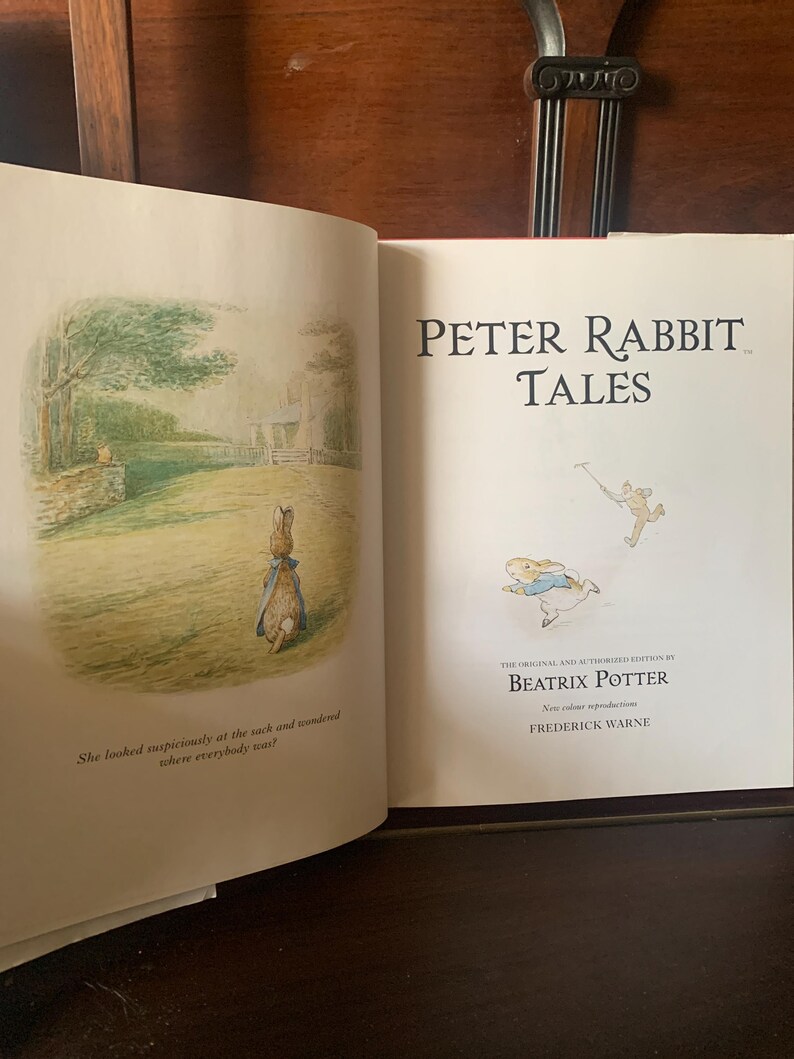 Vintage, 1998, Peter Rabbit Tales, By, Beatrix Potter, Hard Back ...