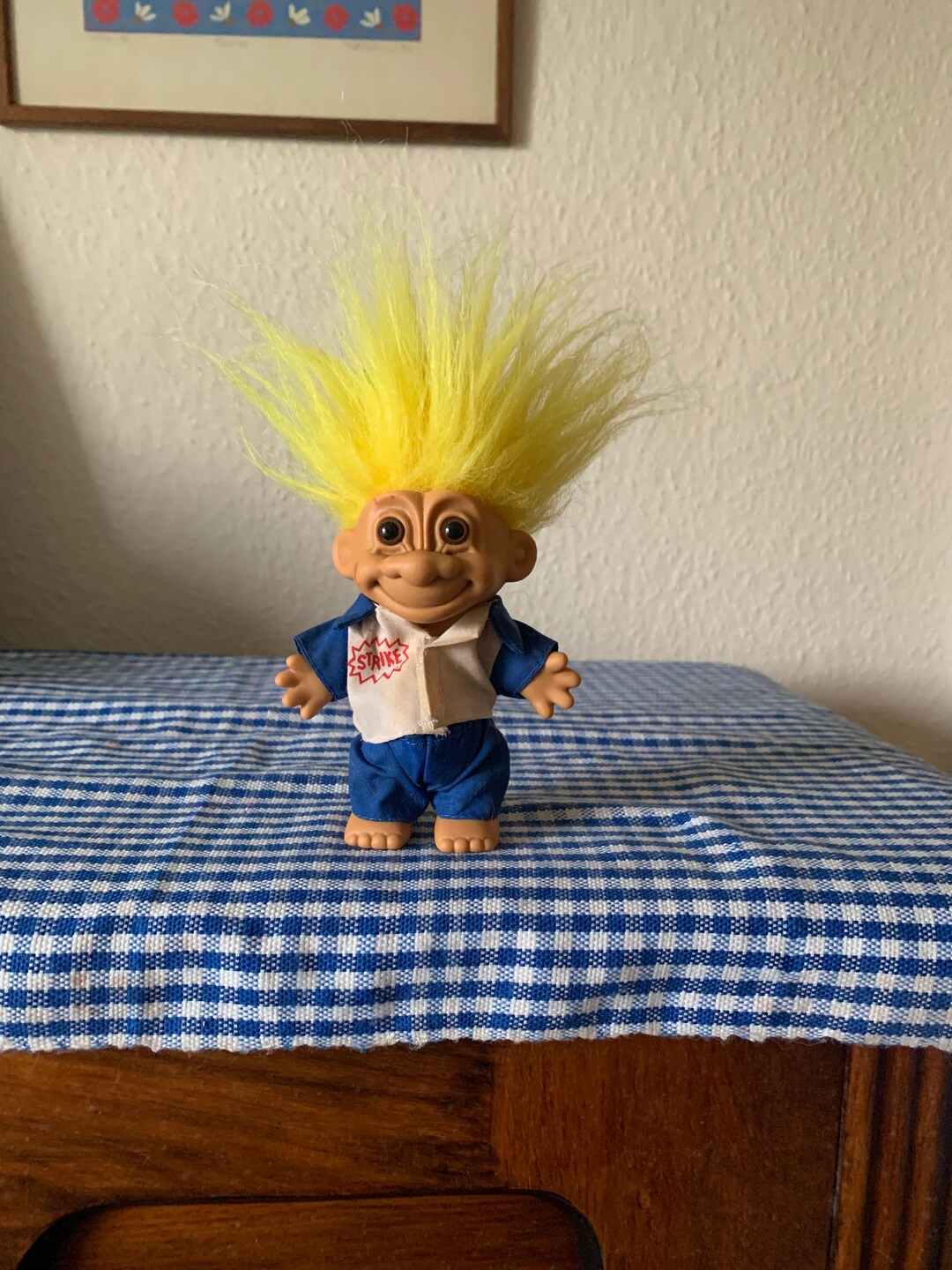 Vintage, Russ, Yellow Hair, Troll, Doll, Figure, in Strike, I Love ...
