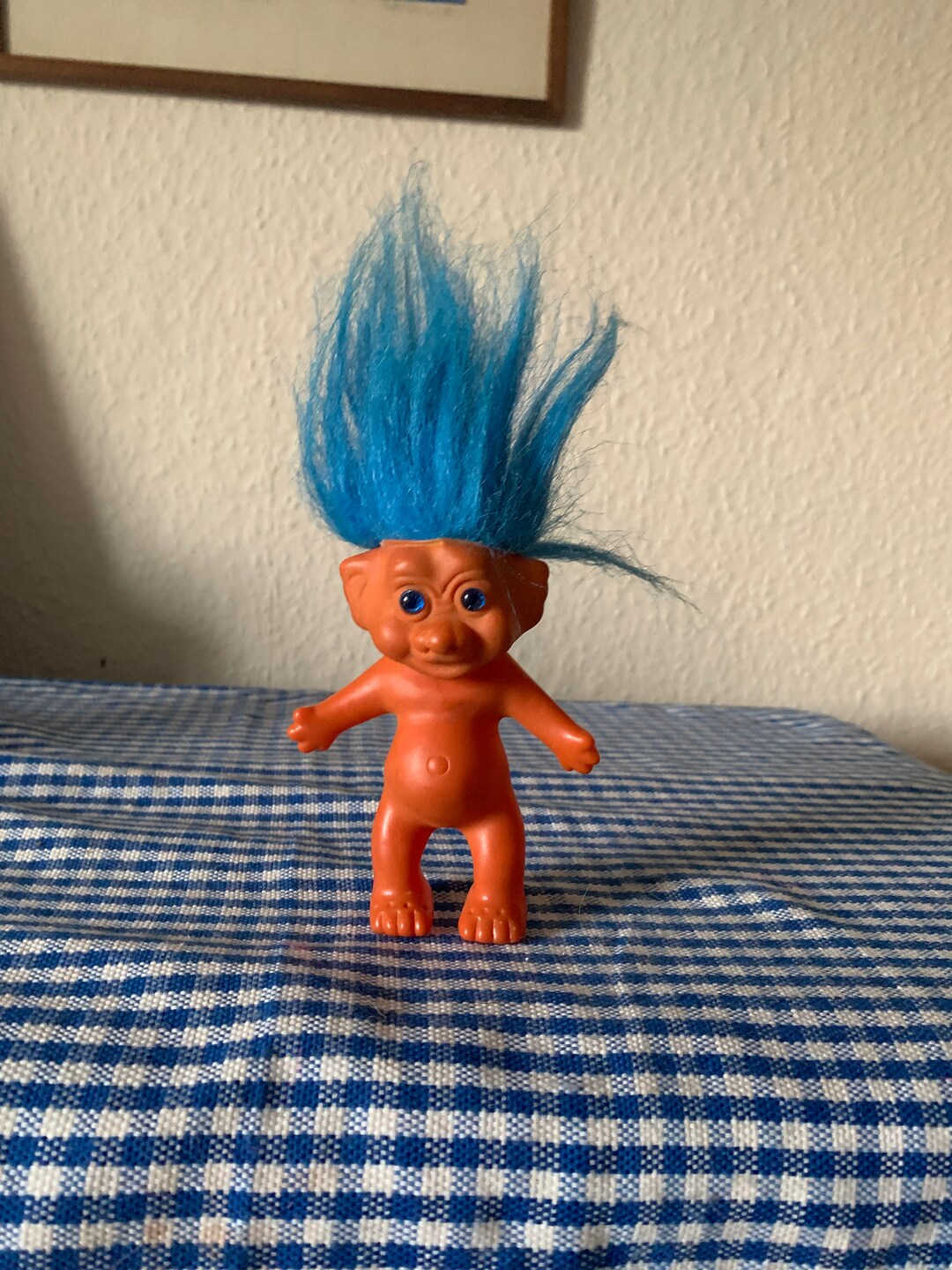 Vintage, PMS, Korean, Blue Hair, Troll, Doll, Figure, Hanging ...