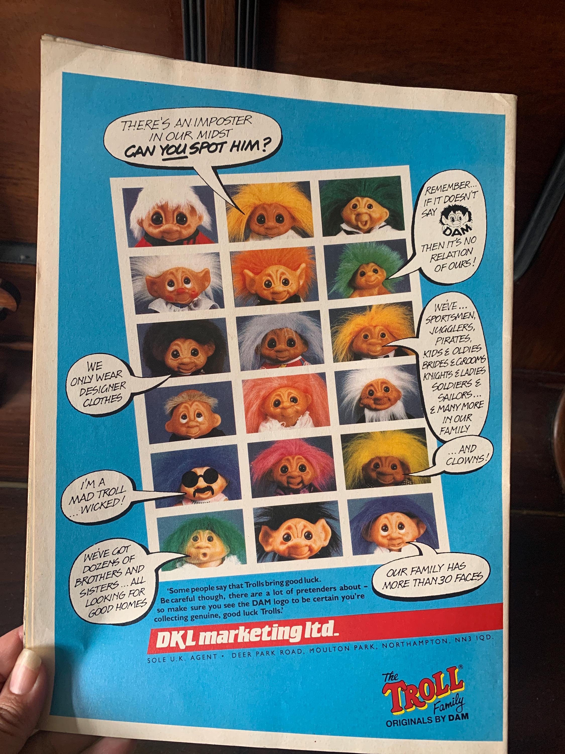 Rare, Vintage, 1990s, 1993, the Trolls, Magazine, Activity, Comic, Book ...