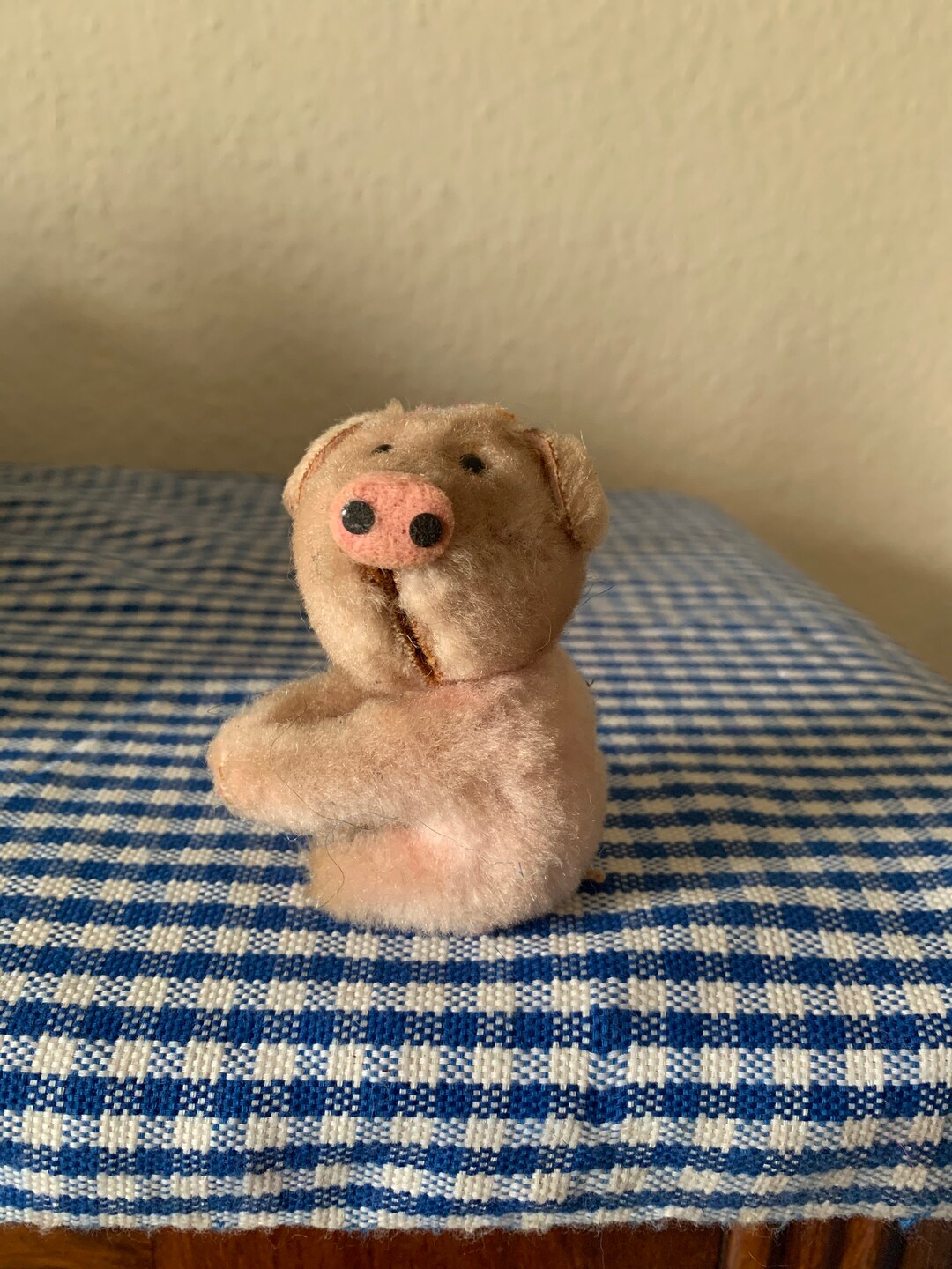 Vintage, 1980s, Small, Pink, Piggy, Pig, Soft Toy, Plush, Plushie ...