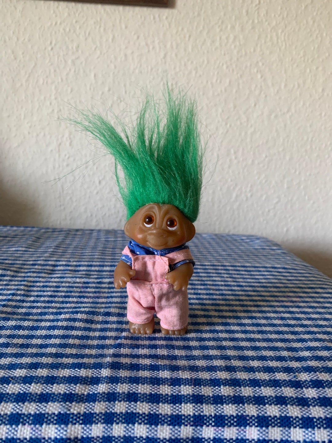 Vintage, 1986, 1980s, Small, DAM, Green Hair, Troll, Doll, Figure, in ...