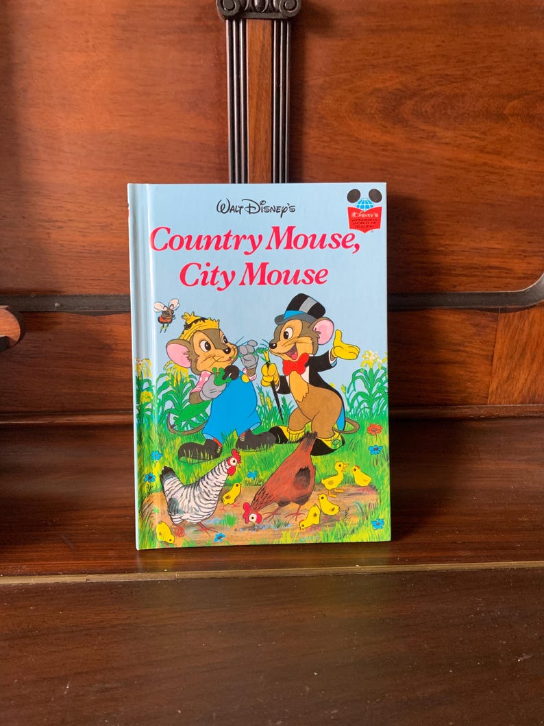 Vintage, 1978, Walt Disney, Country Mouse, City Mouse, Hard Back ...