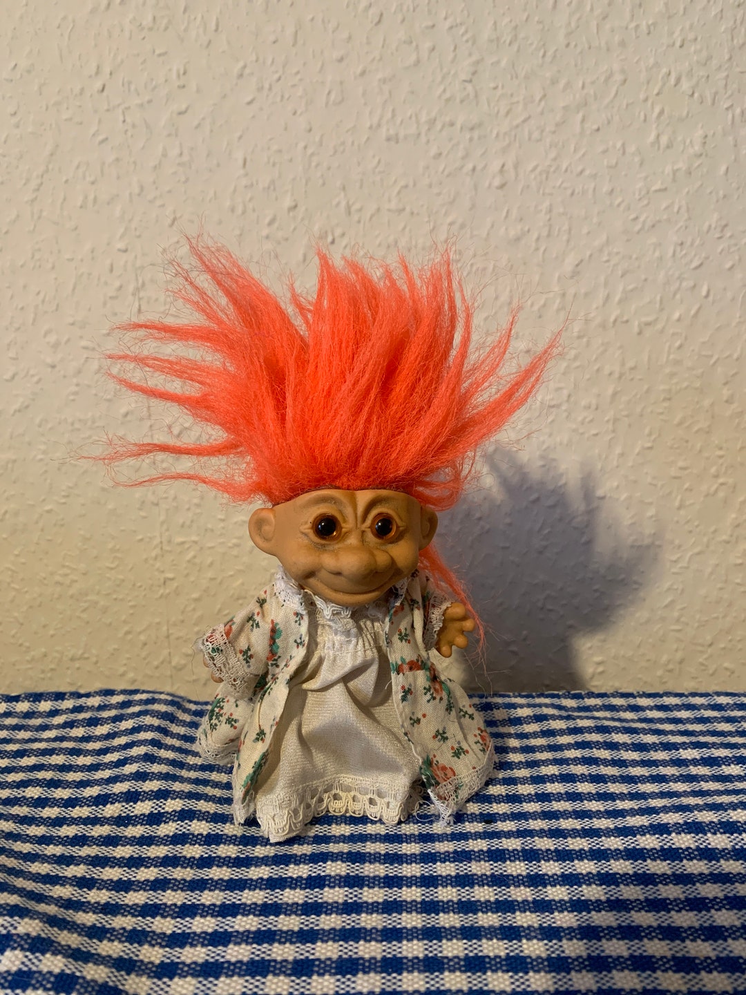 Vintage, 1980s, Orange Hair, Troll, Doll, Figure, In, Nightgown and ...