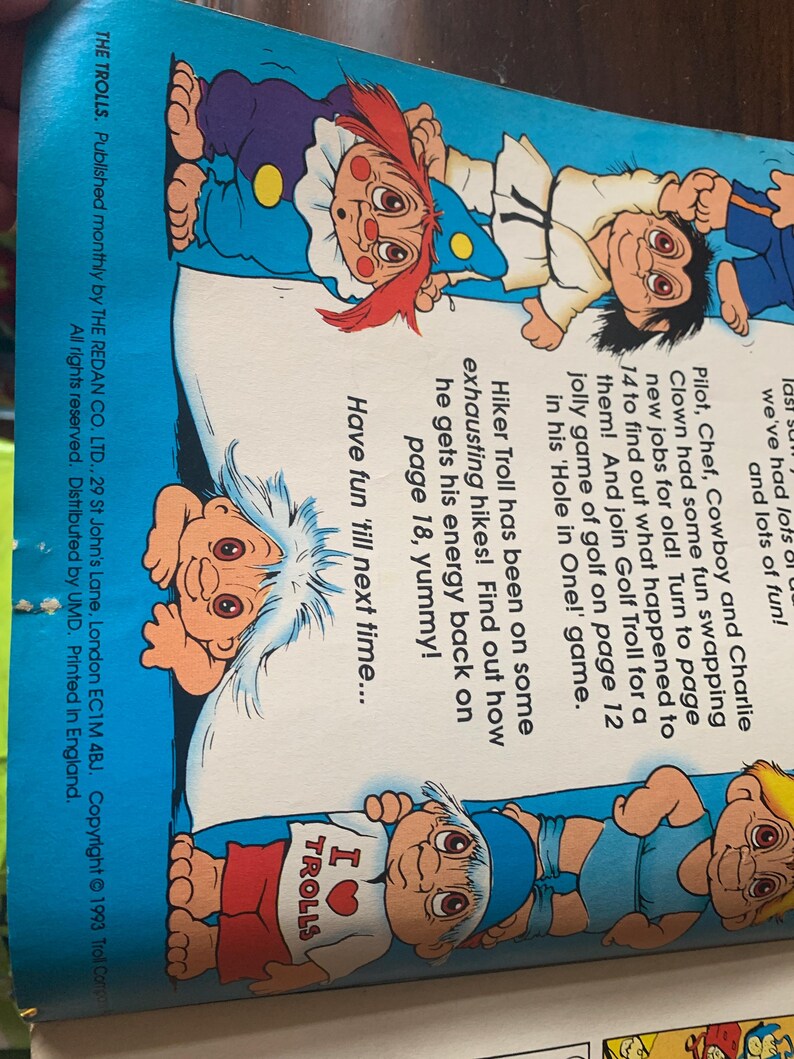 Rare, Vintage, 1990s, 1993, the Trolls, Magazine, Activity, Comic, Book ...