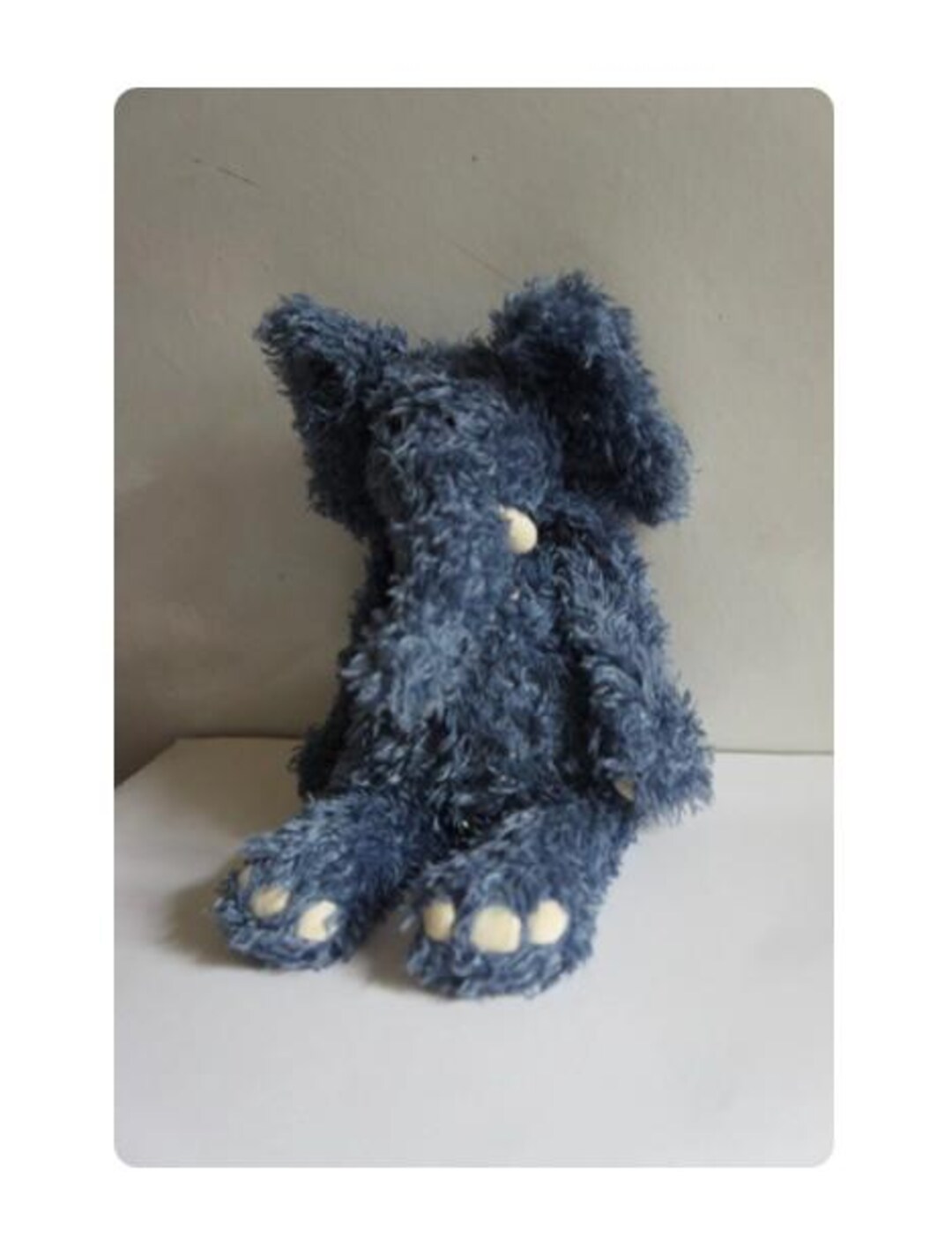 RARE, Retired, Vintage, Jellycat, Bunglie, Elephant, Blue, Shaggy ...