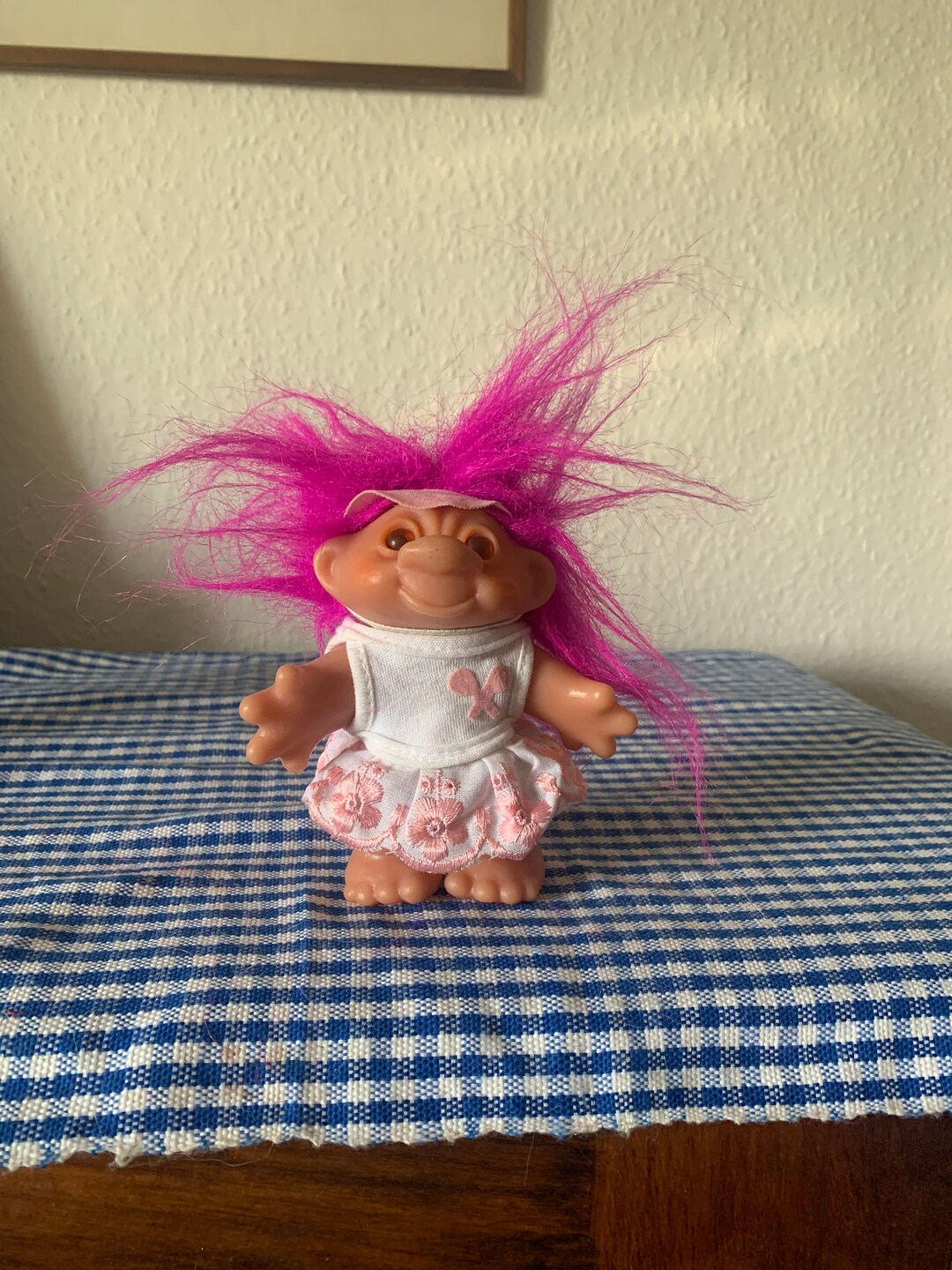 Vintage, 1986, 1980s, DAM, Pink Hair, Troll, Doll, Figure, In, Tennis ...