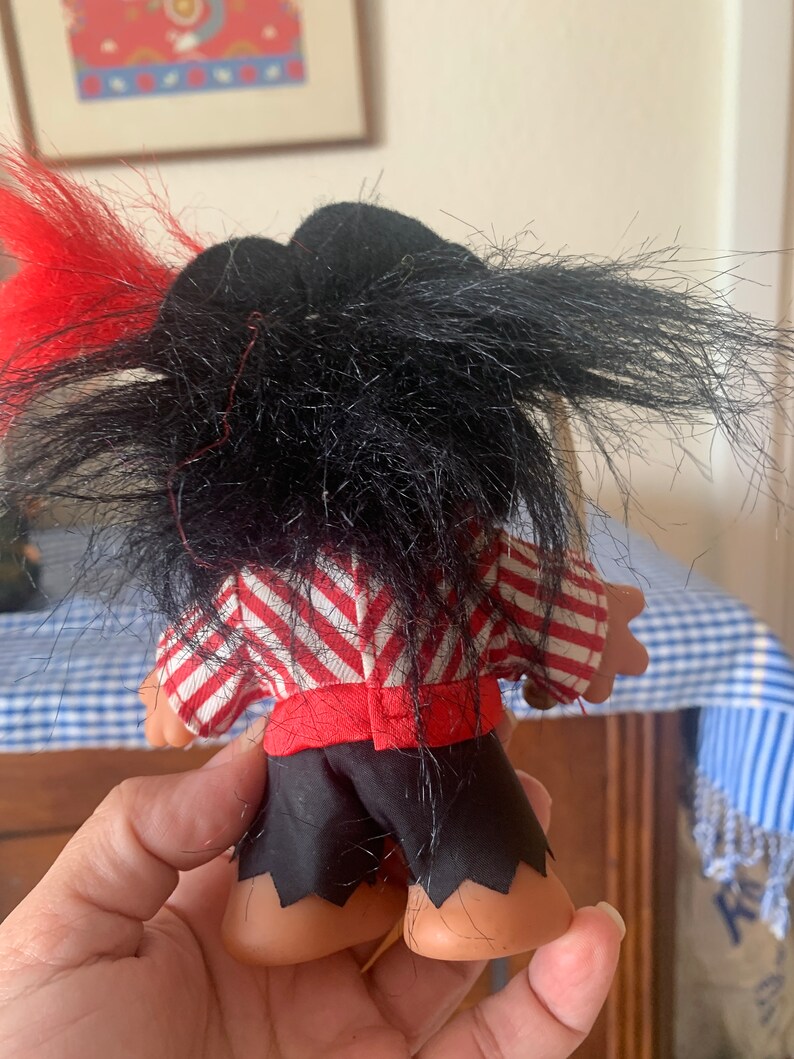 Vintage, 1986, 1980s, DAM, Bkack Hair, Pirate, Troll, Doll, Figure ...