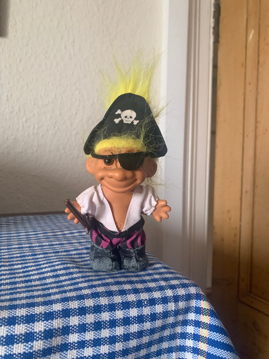 Vintage, 1980s, 1990s, Yellow Hair, Pirate, Troll, Doll, Figure ...