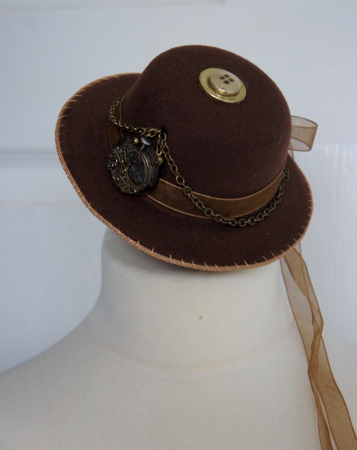 OOAK Mini Top Hat Fascinator Time Travel the Locked Timepiece With ...