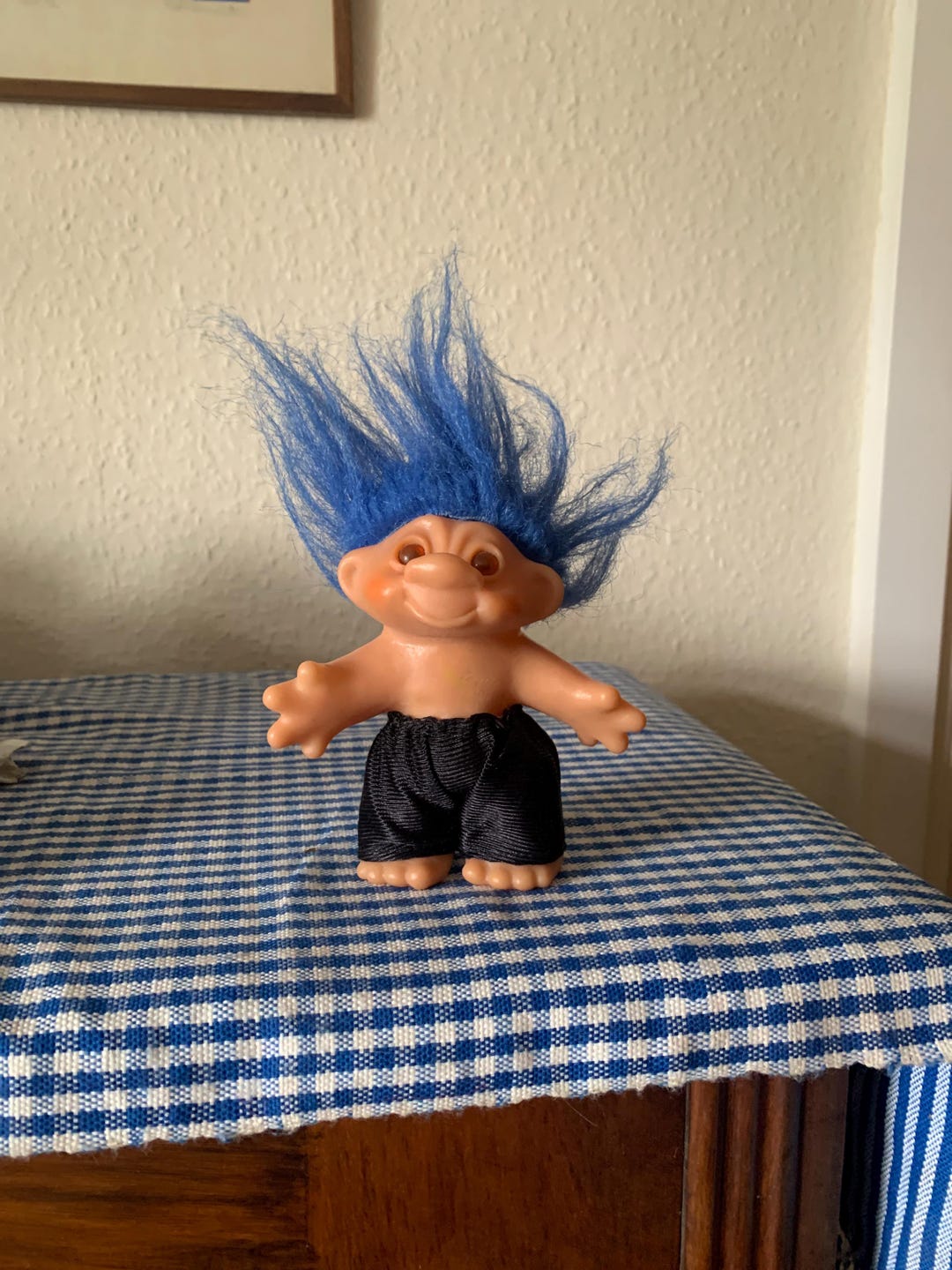 Vintage, 1986, 1980s, DAM, Blue Hair, Scottish, Troll, Doll, Figure, in ...