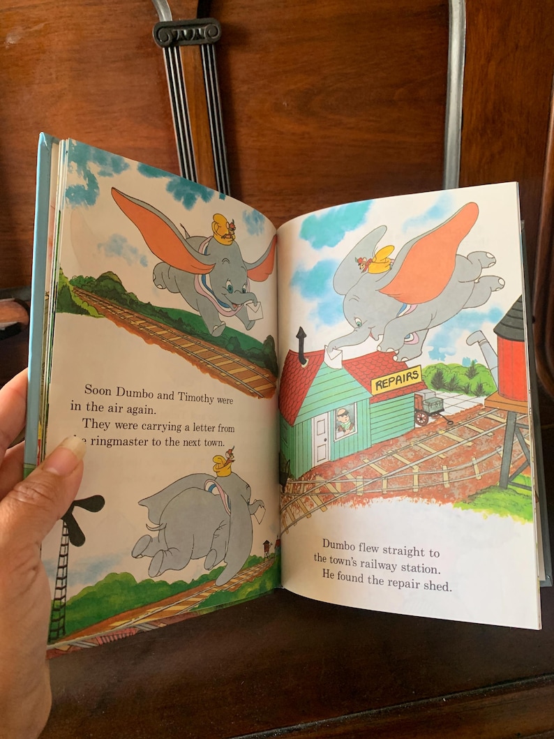 Vintage, 1982, Disney, Dumbo and the Circus Train, Hard Back, Children ...