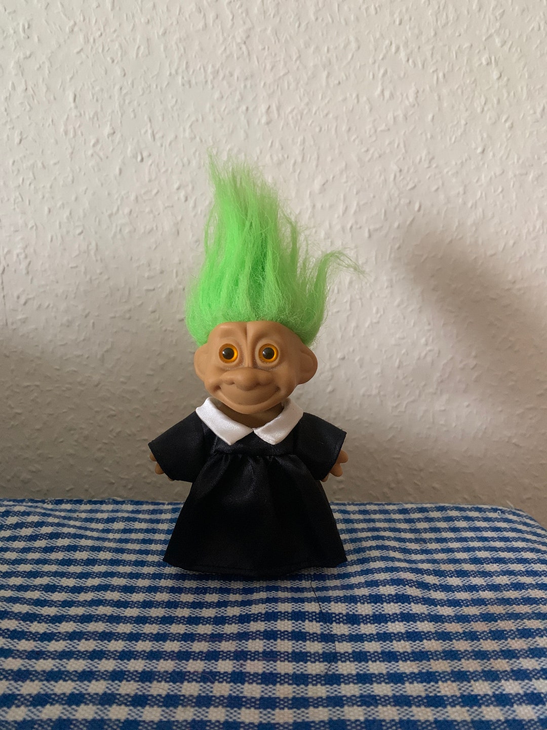 Vintage, 1998, 1990s, Trollkins, Green, Hair, Troll, Doll, Figure, In ...