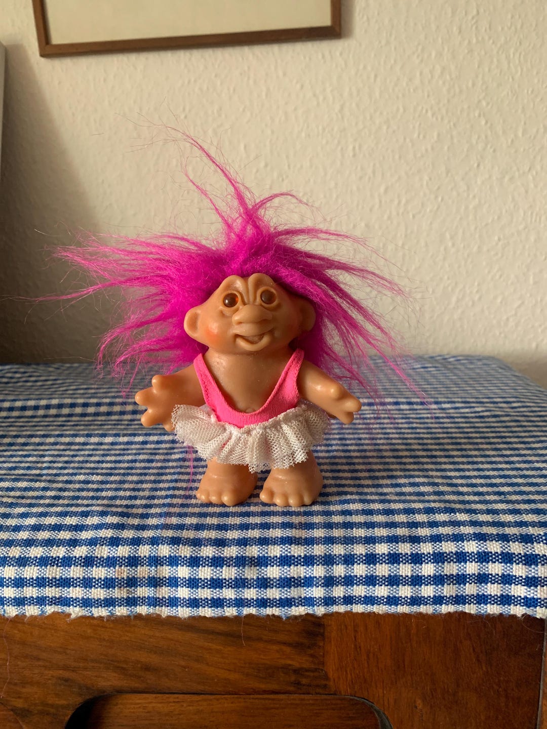 Vintage, 1986, 1980s, DAM, Pink Hair, Troll, Doll, Figure, In ...