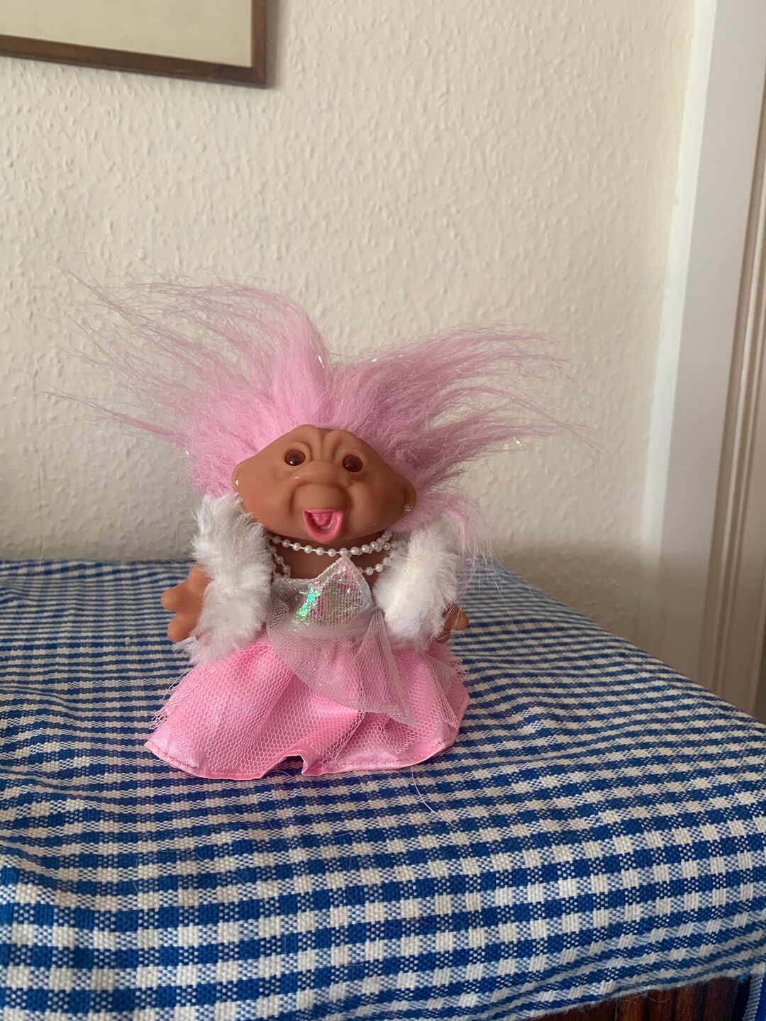 Vintage, 1986, 1980s, DAM, Pink Hair, Troll, Doll, Figure, In, Party ...
