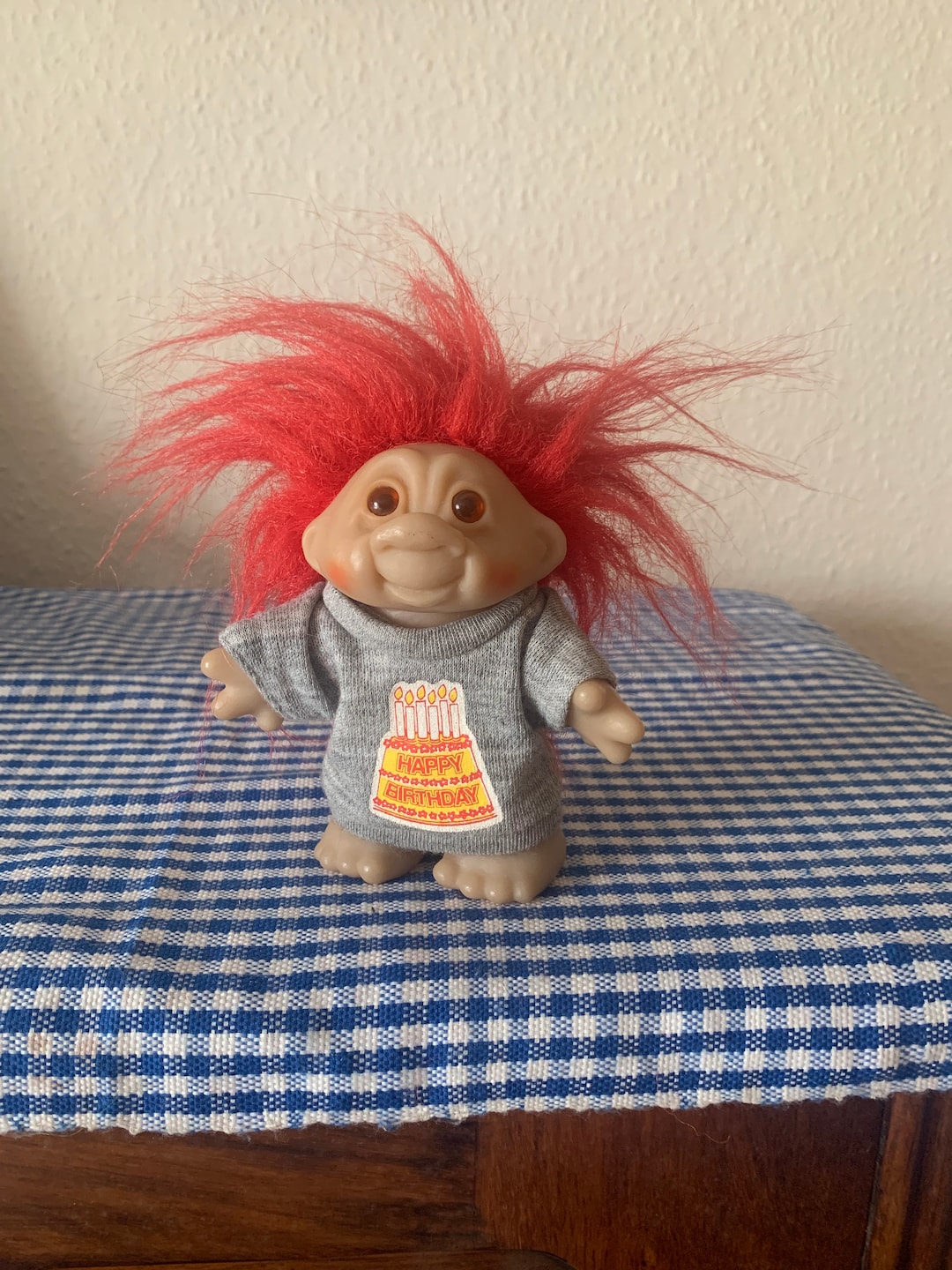 Vintage, 1986, 1980s, DAM, Red Hair, Troll, Doll, Figure, In, Happy ...