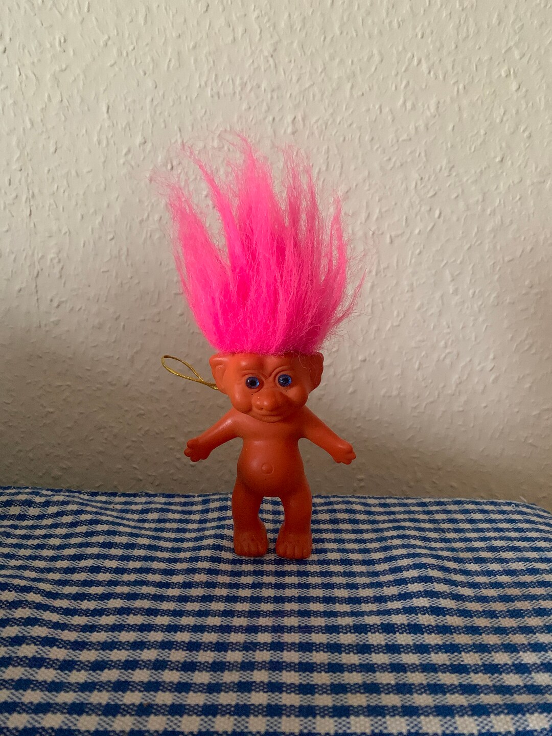 Vintage, PMS, Korean, Pink Hair, Troll, Doll, Figure, Hanging ...