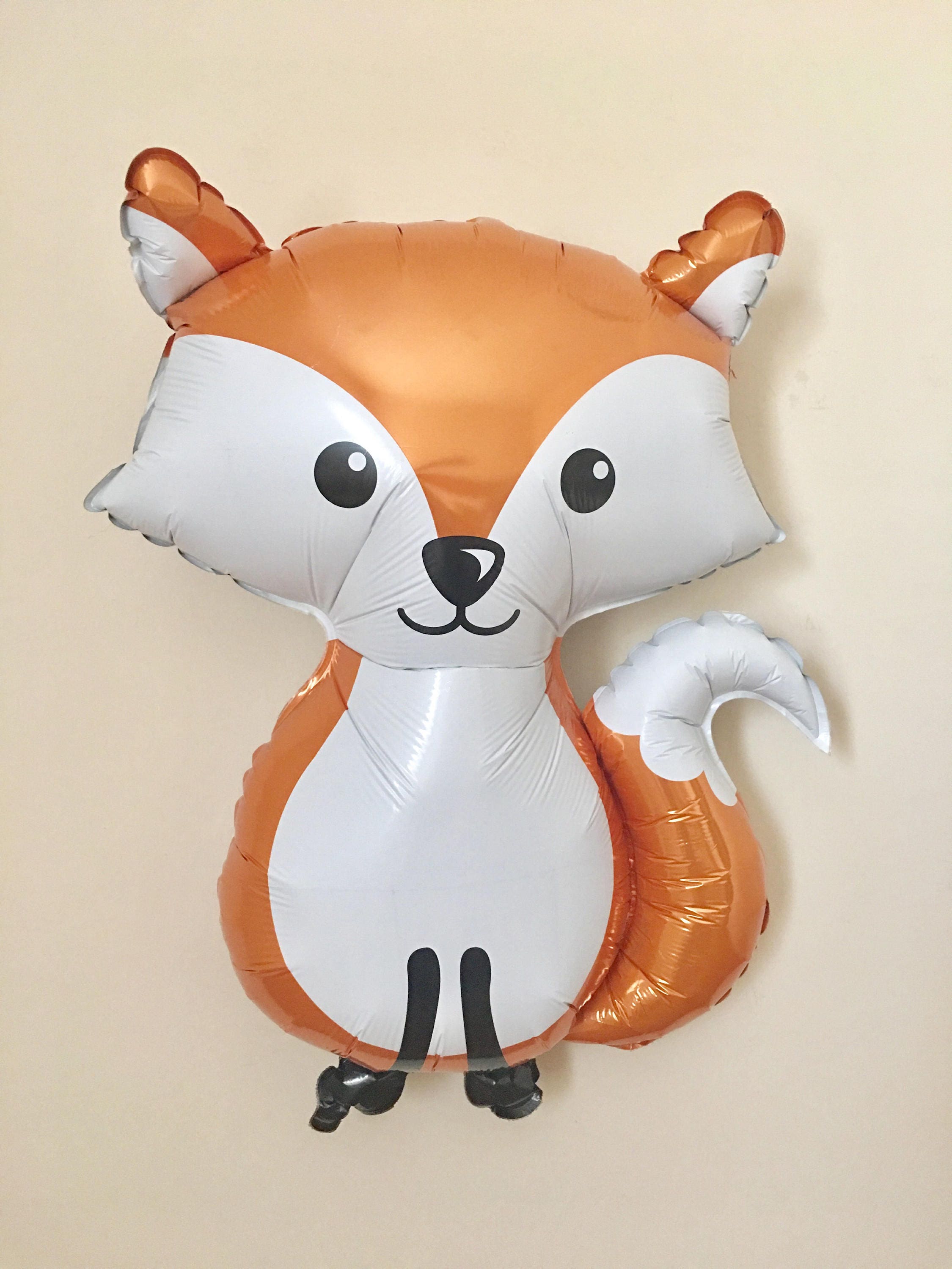 Woodland Animal Fox Jumbo Balloonwoodland Baby - Etsy