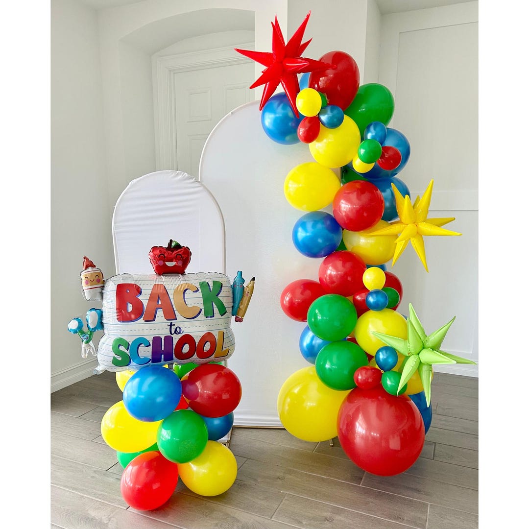 Back to Schoold DIY Balloon Garland Kit~back to School Balloon~first ...