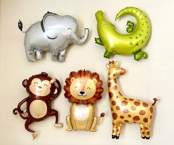 Safari Animal Balloons~Lion Balloon~Monkey Balloon~Giraffe Balloon ...