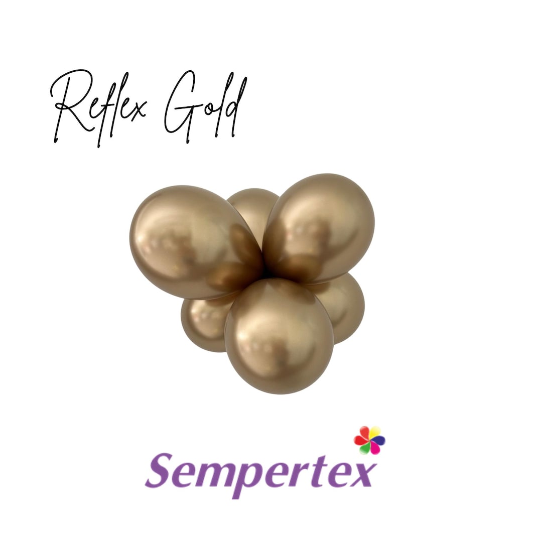 Reflex Gold Latex Balloons~bridal Shower~baby Shower~birthday~wedding ...