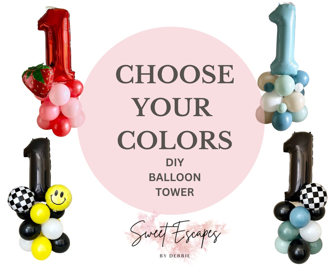 DIY Balloon Tower Kit: Custom Colors for Parties & Events - Etsy