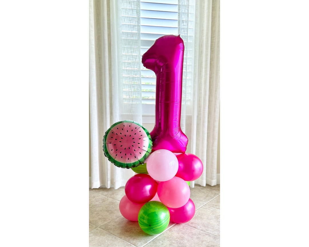 Watermelon Balloon Tower DIY Kitone in a Melon Partyfirst ...
