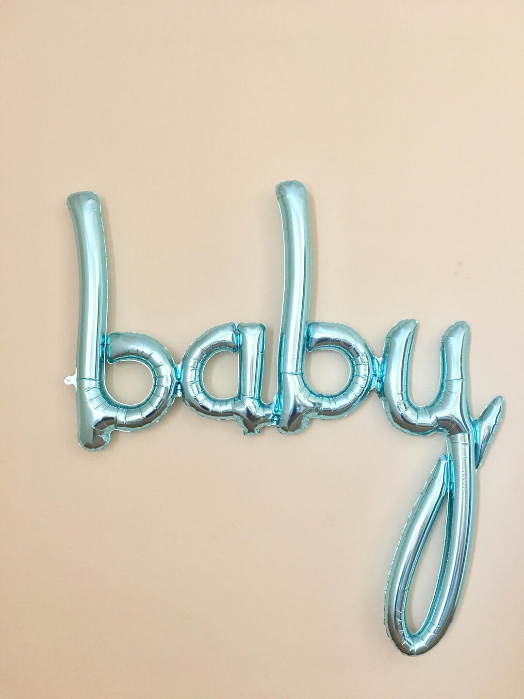 Baby Blue Script Balloon~blue Baby Banner~blue Baby Shower~blue Baby ...