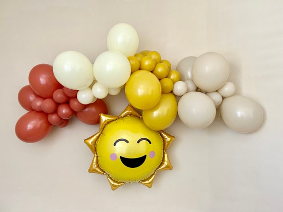 Sun Balloon Garland DIY Kit~First Trip Around the Sun~Little Sunshine ...