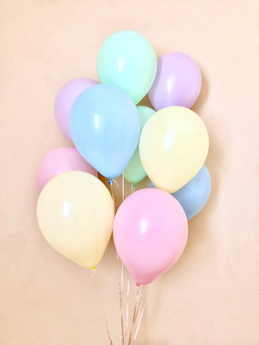 Pastel Matte Rainbow Balloonsunicorn Partyrainbow Partypastel Pink ...