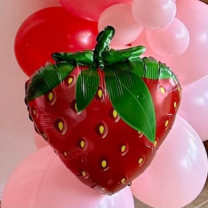 Strawberry Balloon Bundle: Berry First Birthday Party Decorations - Etsy