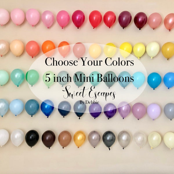 5 Inch Balloons - Etsy