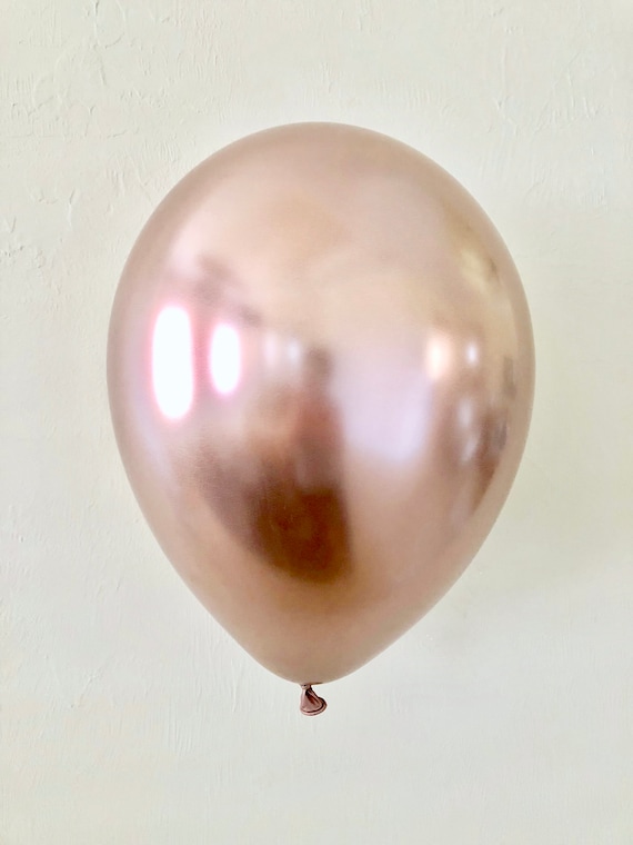 Chrome Rose Gold 11 inch Latex Balloon~Rose Gold Bridal Shower~Rose ...