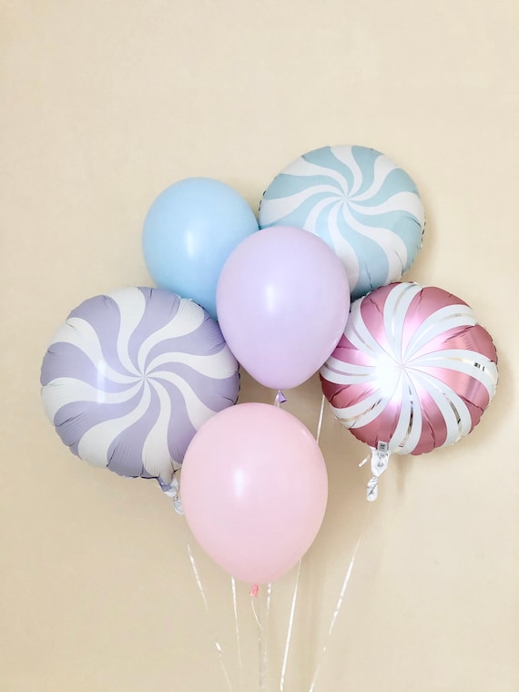 Candy Swirl BalloonsCandy Land PartyChristmas Party BalloonHoliday Party DecorPastel Peppermint BalloonsChristmas DecorHoliday Decor Etsy Polska