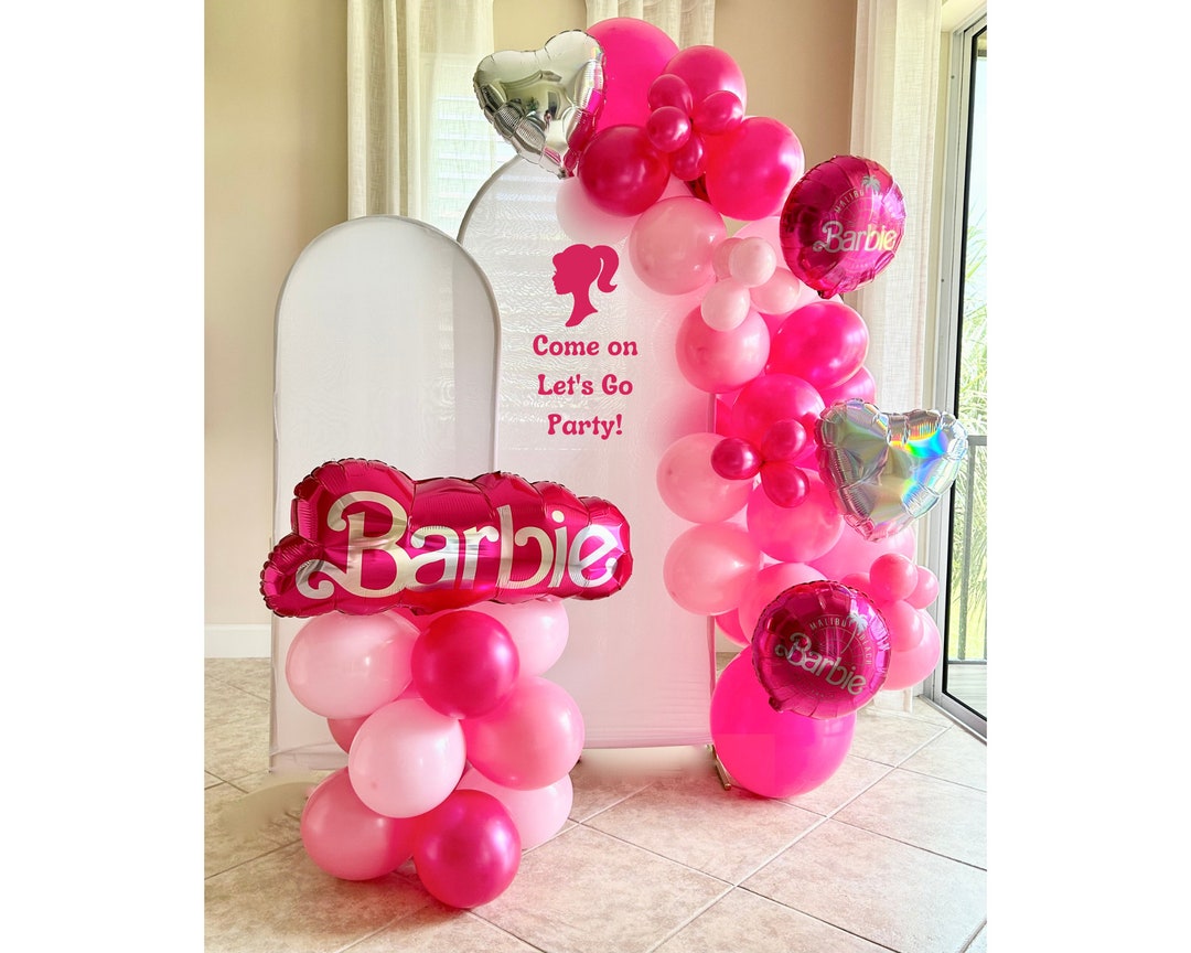 Barbie Balloon Garland DIY Kitbarbie Balloon Towercome on Girl Lets Go ...