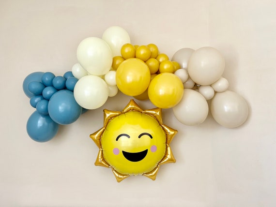 Sun Balloon Garland DIY Kit~First Trip Around the Sun~Little Sunshine ...